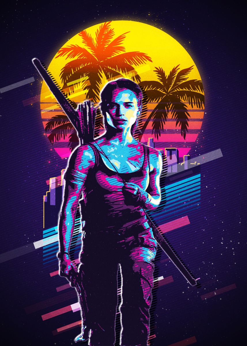 ' Lara Croft' Poster, picture, metal print, paint by Marcelino Lowe ...