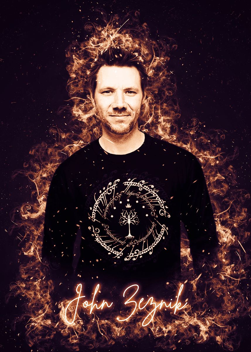 'John Zeznik' Poster, picture, metal print, paint by andims37 | Displate