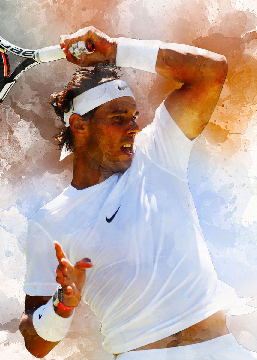 'Rafael Nadal' Poster, picture, metal print, paint by Ahmad Mursyid ...