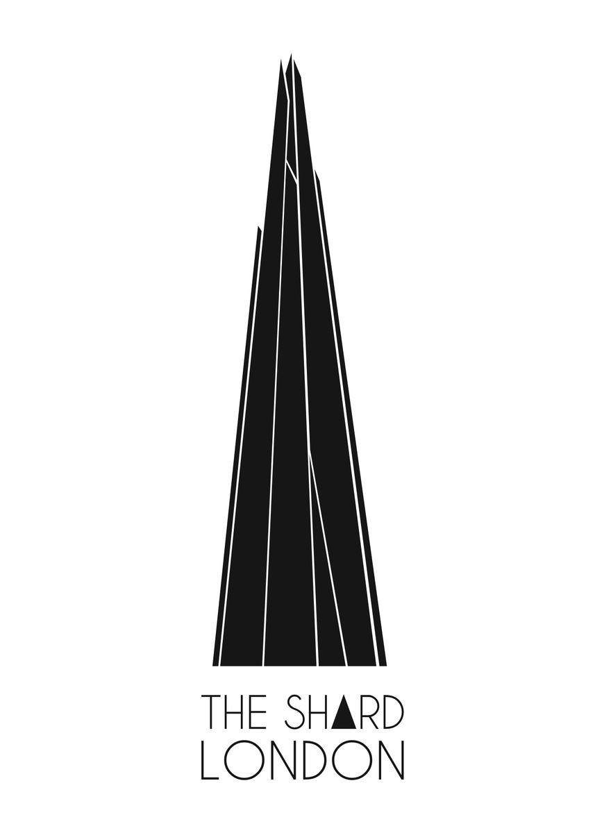 'The Shard' Poster, picture, metal print, paint by Xter | Displate
