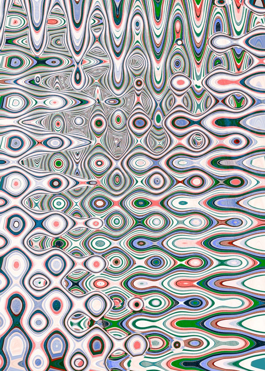 'Topographic Viscosity' Poster, picture, metal print, paint by Athar ...