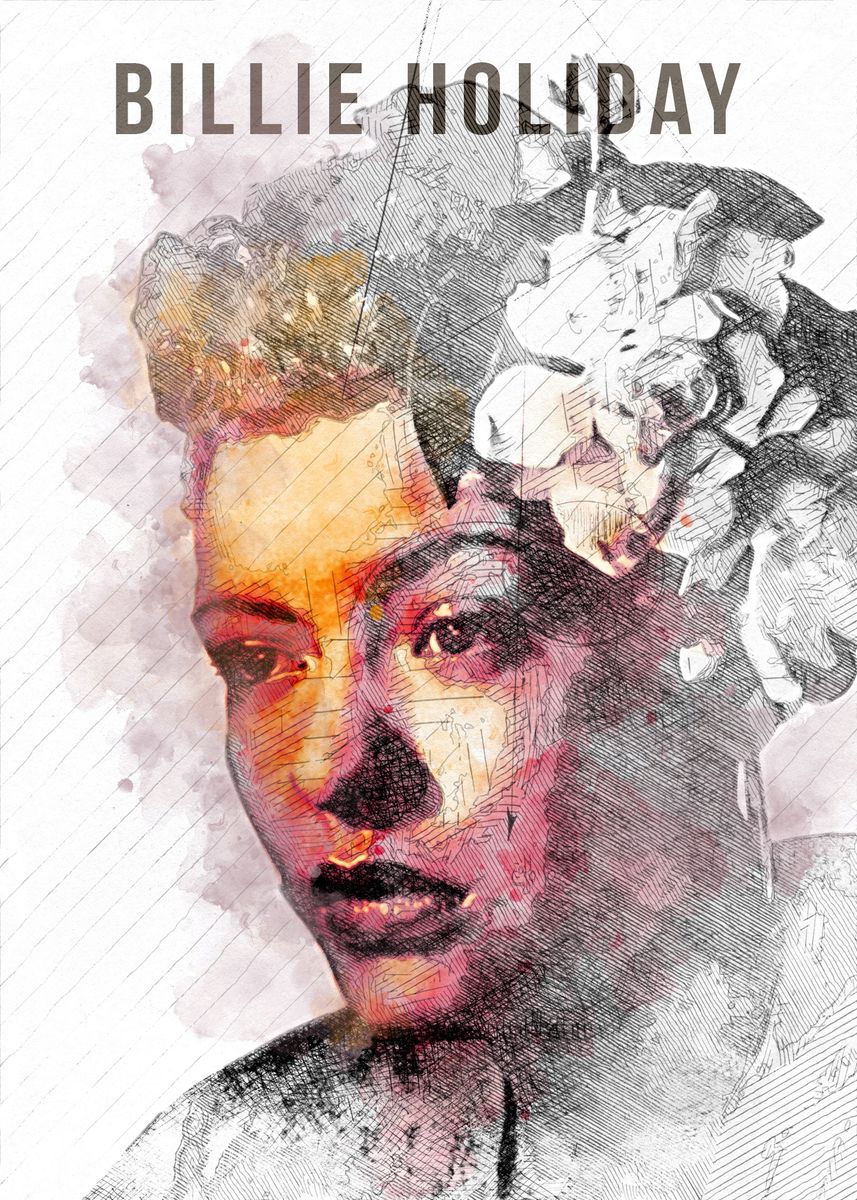 'billie holiday' Poster, picture, metal print, paint by icha nong ...