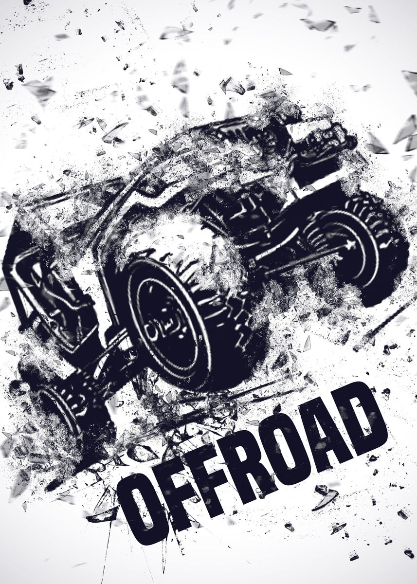 'off road ' Poster, picture, metal print, paint by Muhammad Anas | Displate