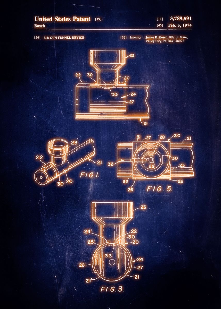 'BB Gun Funnel Device' Poster, picture, metal print, paint by Constanza ...