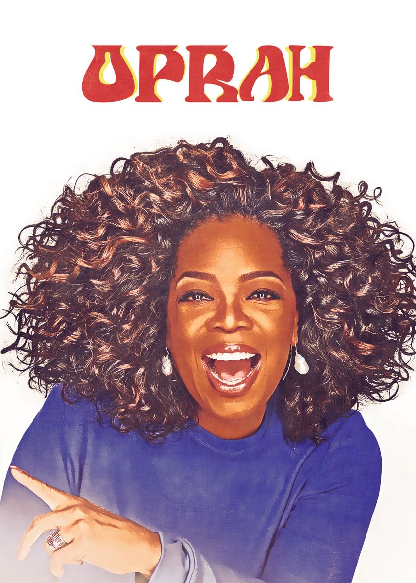 'Oprah ' Poster, picture, metal print, paint by Anxhela Sufa | Displate