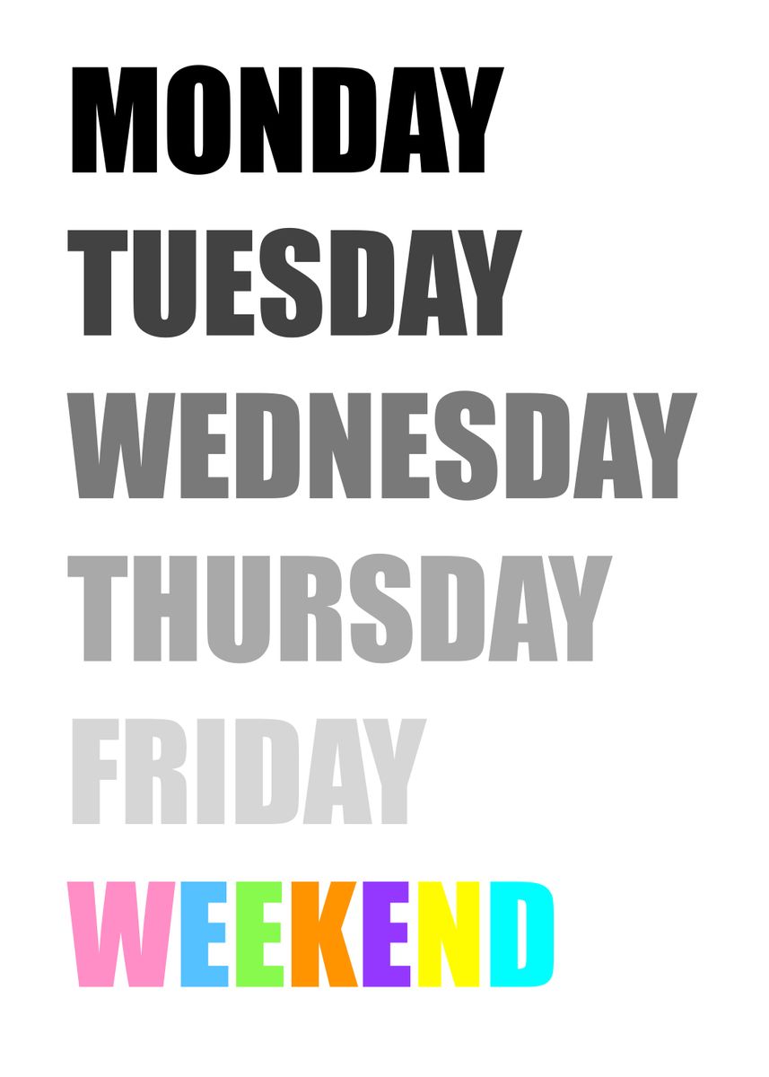 'Living For The Weekend ' Poster, picture, metal print, paint by Adam ...