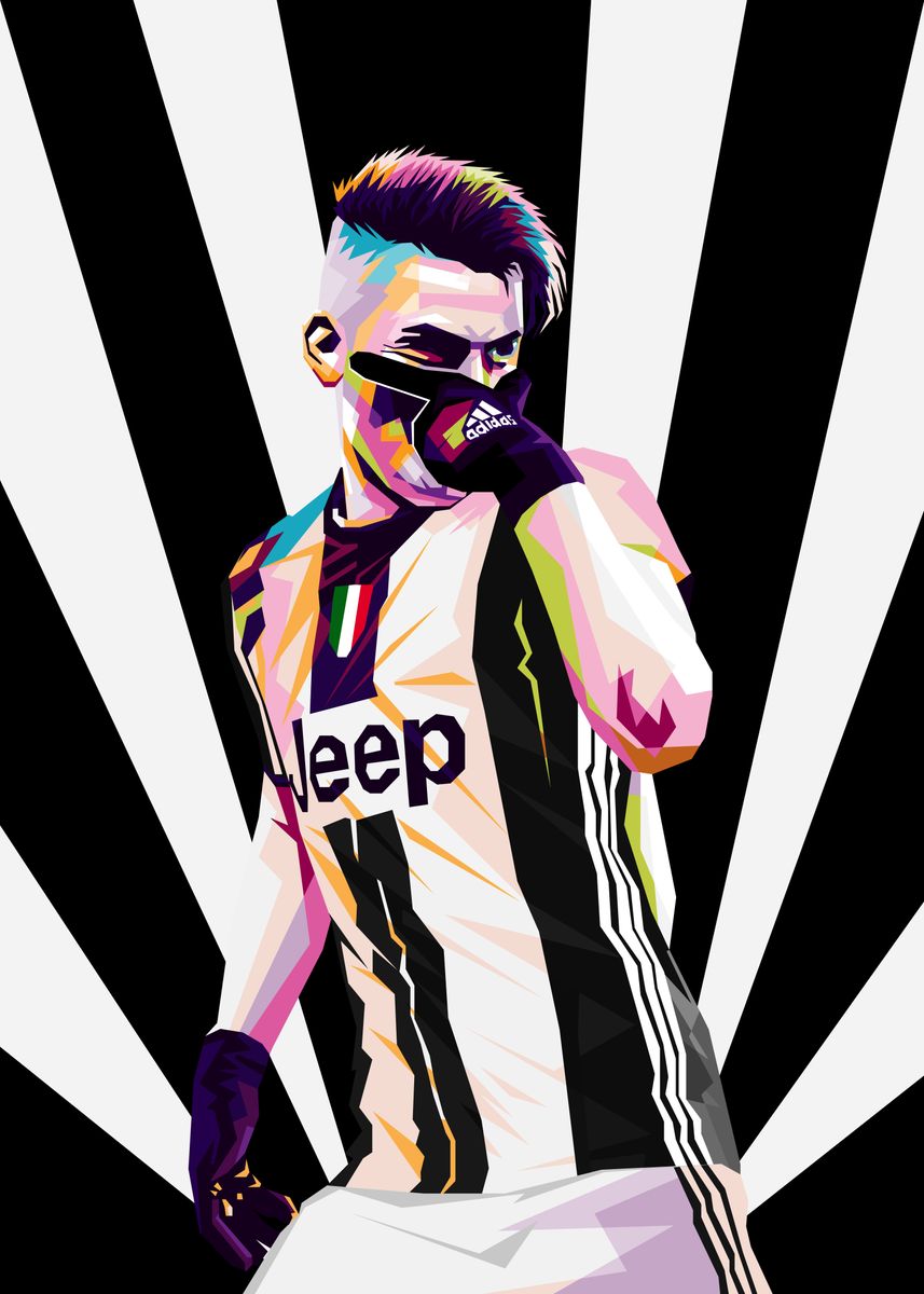 'Dybala Paulo' Poster, picture, metal print, paint by Wpap Malang ...