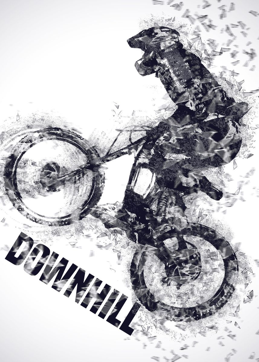 'downhill ' Poster, picture, metal print, paint by Muhammad Anas | Displate