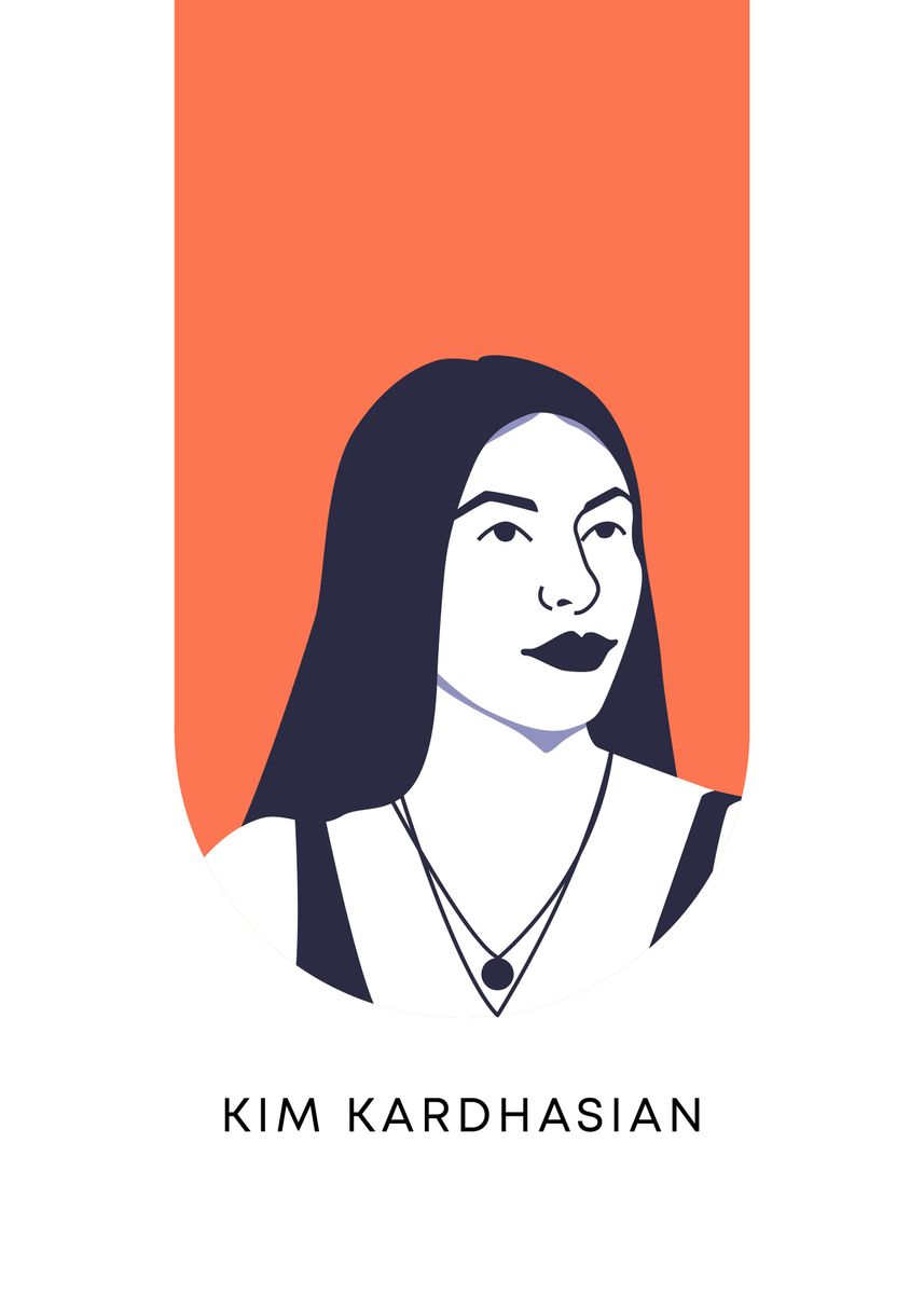 'Kim Kardashian' Poster by Aspiringswine | Displate