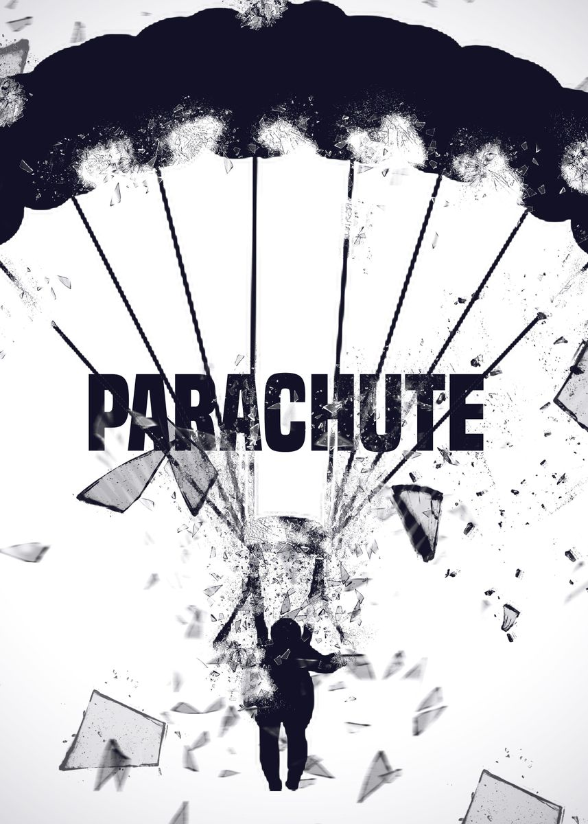'parachute' Poster, picture, metal print, paint by Muhammad Anas | Displate