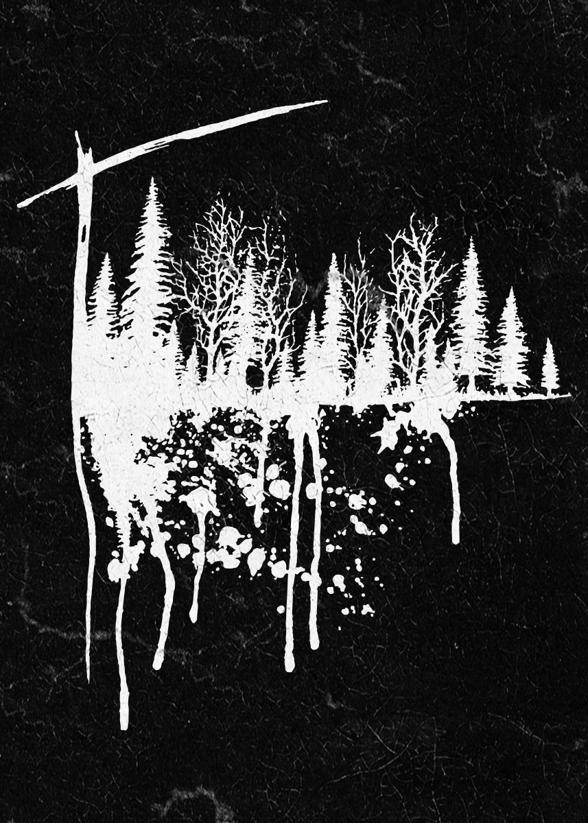 'Forests trees nature' Poster, picture, metal print, paint by RAWWR ...