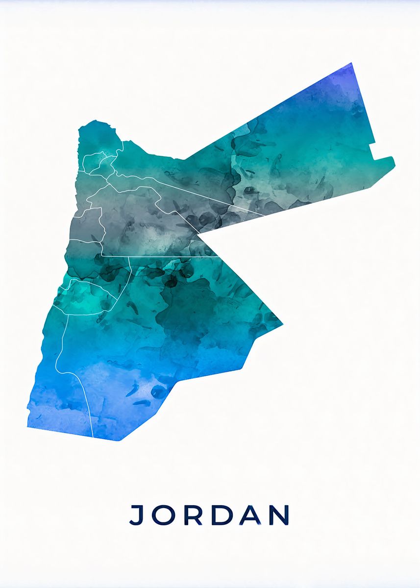 'Jordan' Poster, picture, metal print, paint by Nina Kahrobaee | Displate