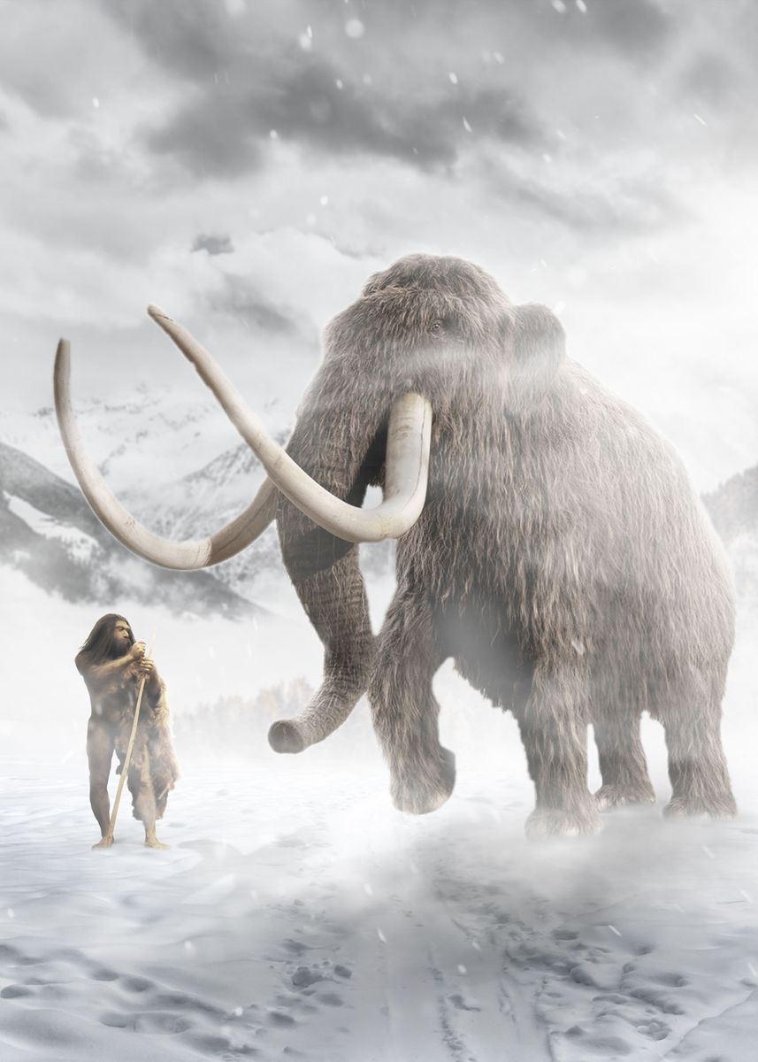 'The Mammut' Poster, picture, metal print, paint by Zenja Gammer | Displate