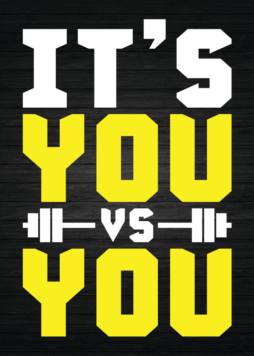'You vs You' Poster, picture, metal print, paint by CHAN | Displate