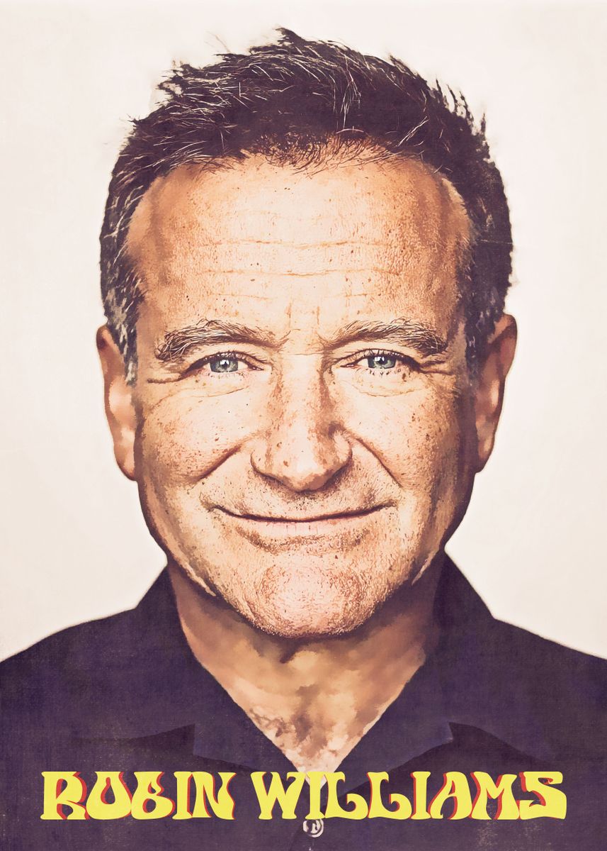 'Robin Williams' Poster, picture, metal print, paint by Anxhela Sufa ...