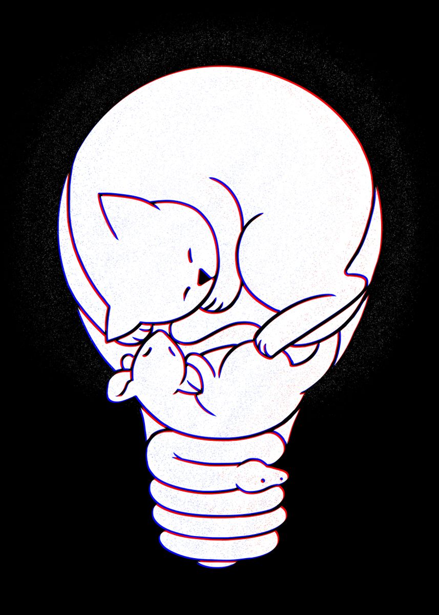 'lampet' Poster, picture, metal print, paint by Eoli Studio | Displate