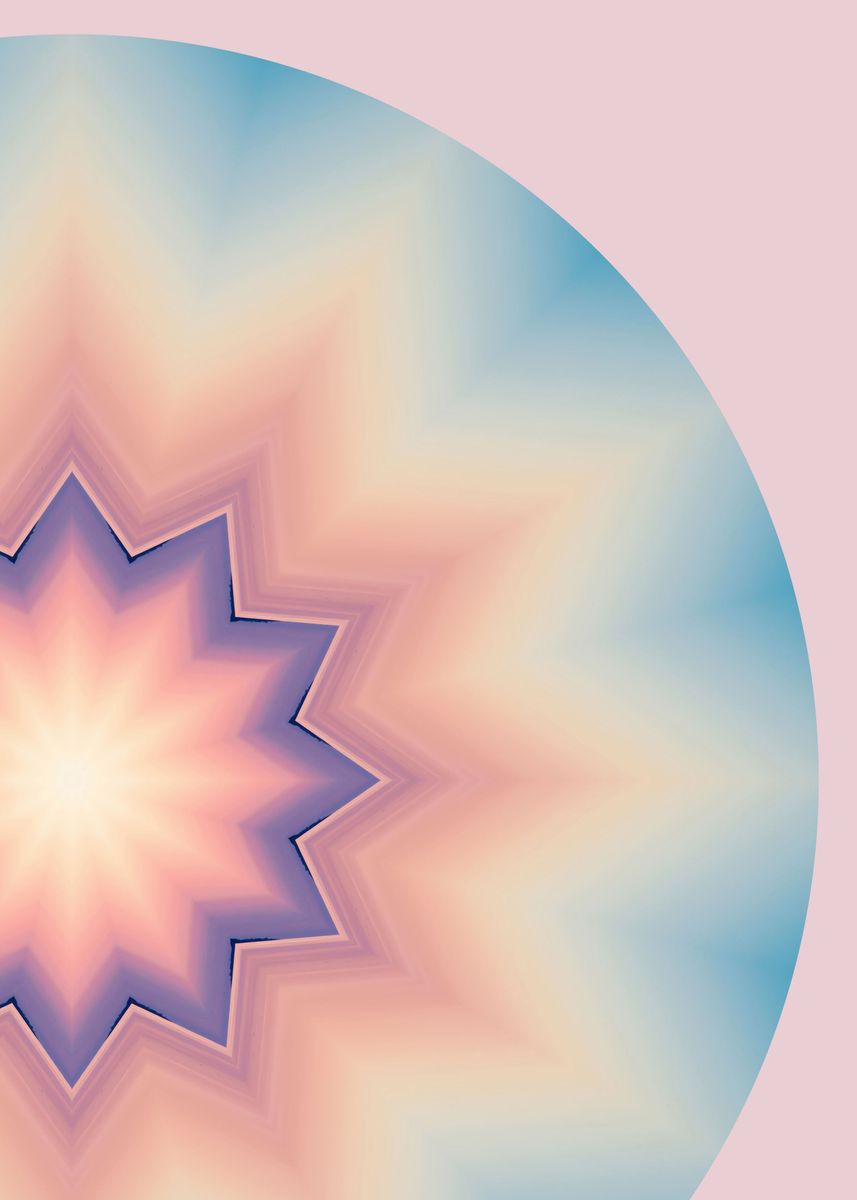 'Sunset Mandala' Poster, picture, metal print, paint by Teresita ...