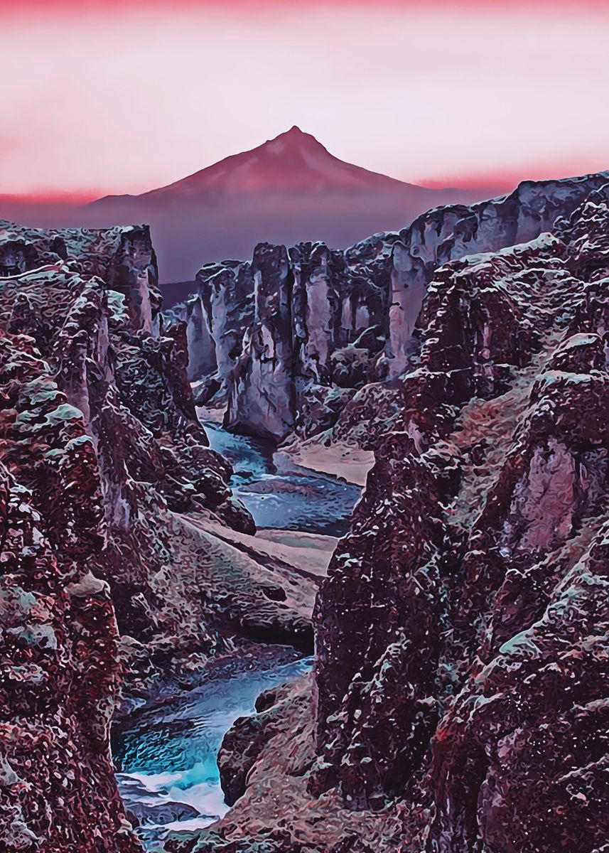 'Nature 23' Poster, picture, metal print, paint by chacha chella | Displate