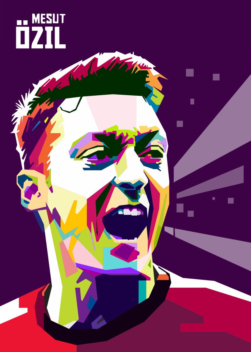 'mesut ozil' Poster, picture, metal print, paint by The Exlucive | Displate