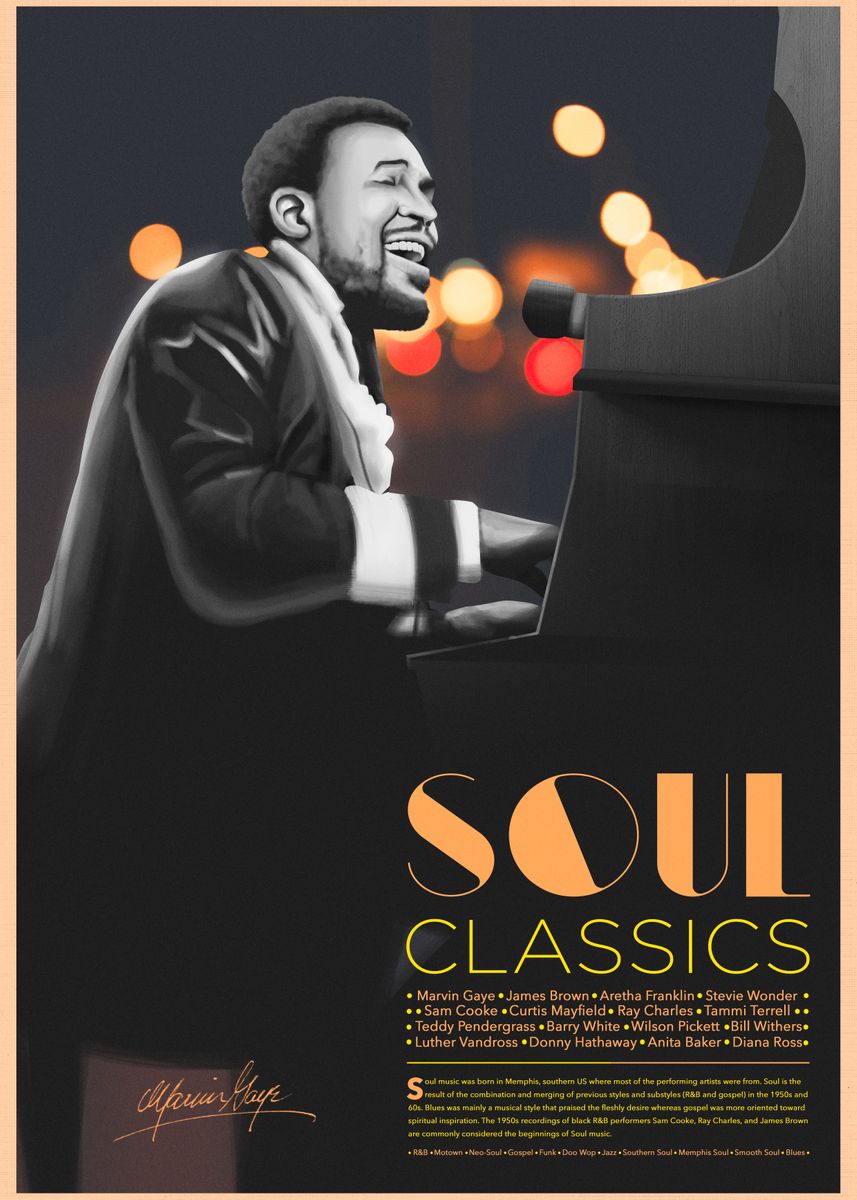 'Soul Classics' Poster, picture, metal print, paint by Fadilr R | Displate