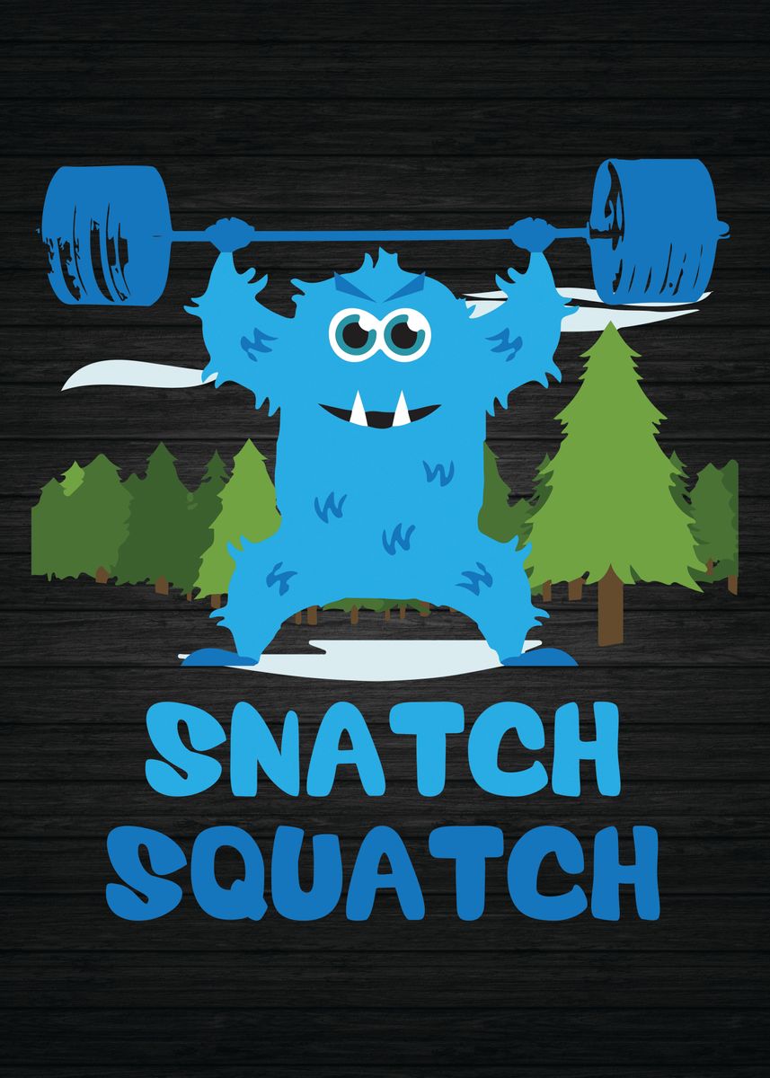 'Snatch Squatch Cartoon' Poster, picture, metal print, paint by CHAN ...