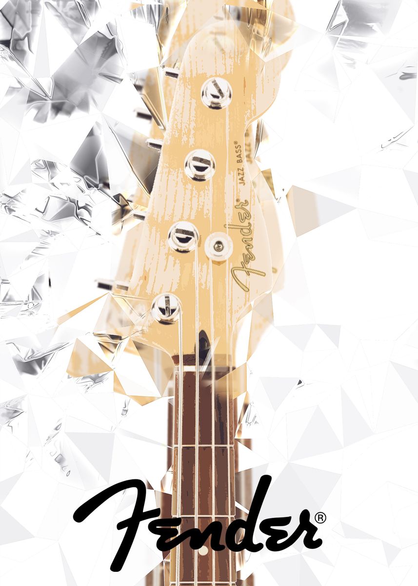 'fender bass art ' Poster, picture, metal print, paint by Muhammad Anas ...