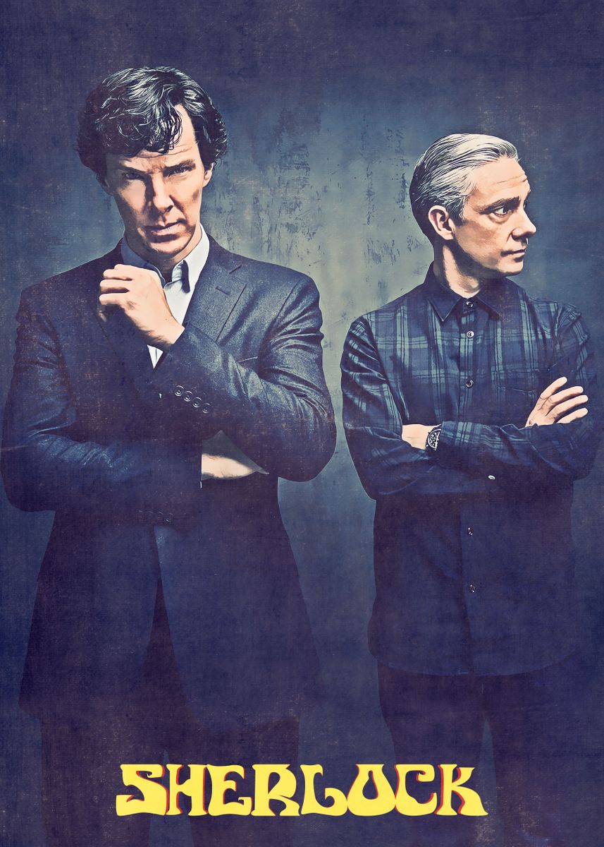 'Sherlock' Poster, picture, metal print, paint by Anxhela Sufa | Displate