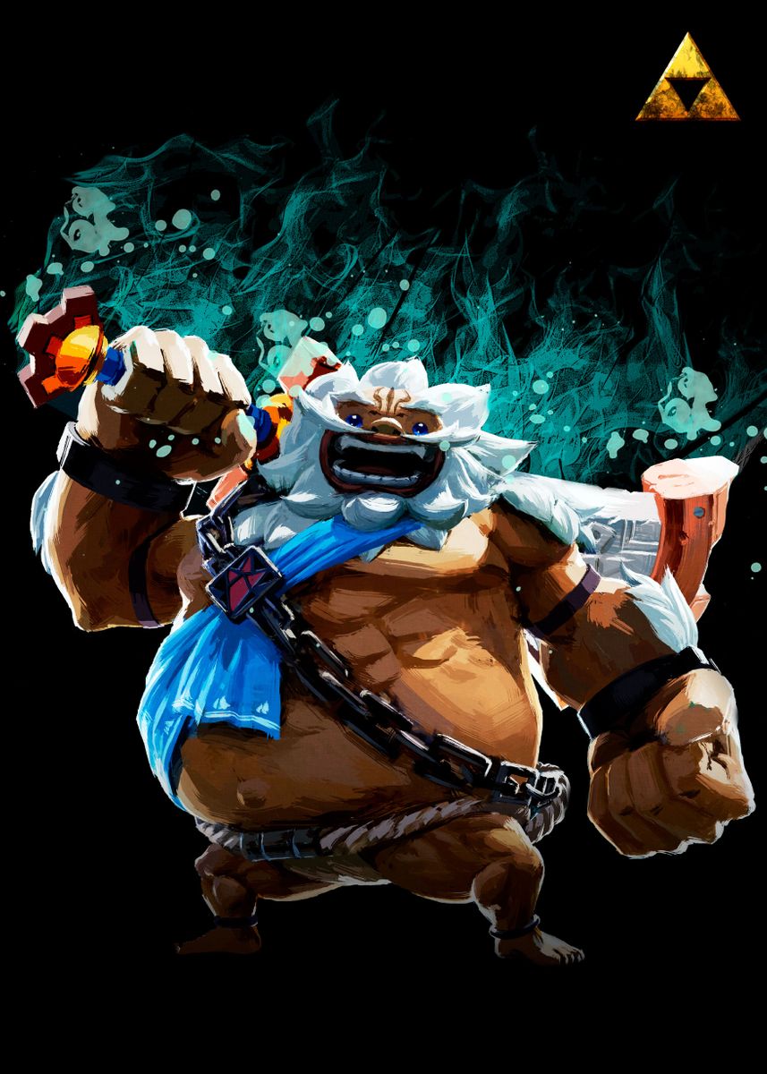 'Daruk ' Poster, picture, metal print, paint by abigail pinzon | Displate