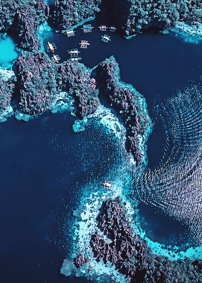 'Nature 56' Poster, picture, metal print, paint by chacha chella | Displate