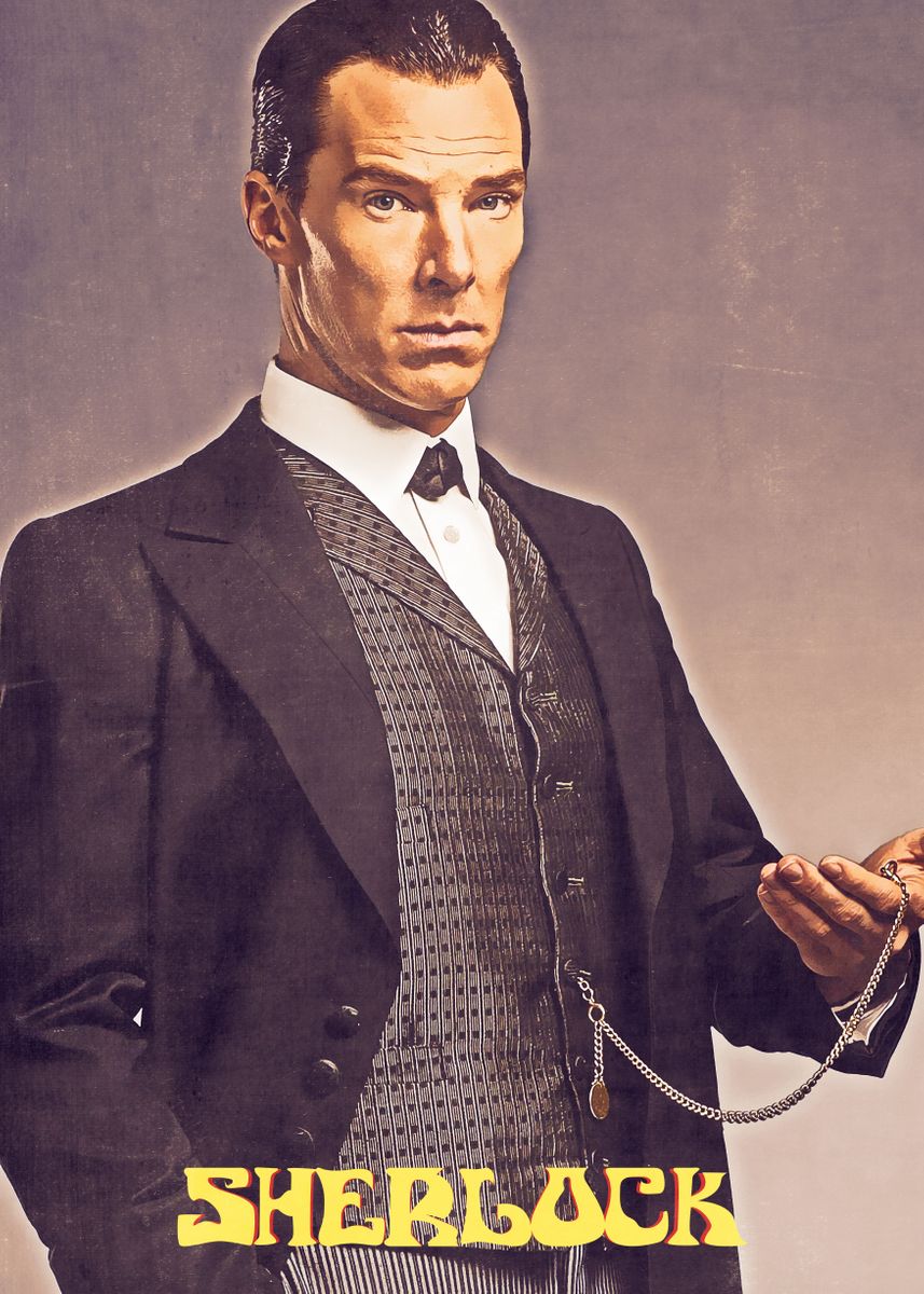 'Sherlock' Poster, picture, metal print, paint by Anxhela Sufa | Displate