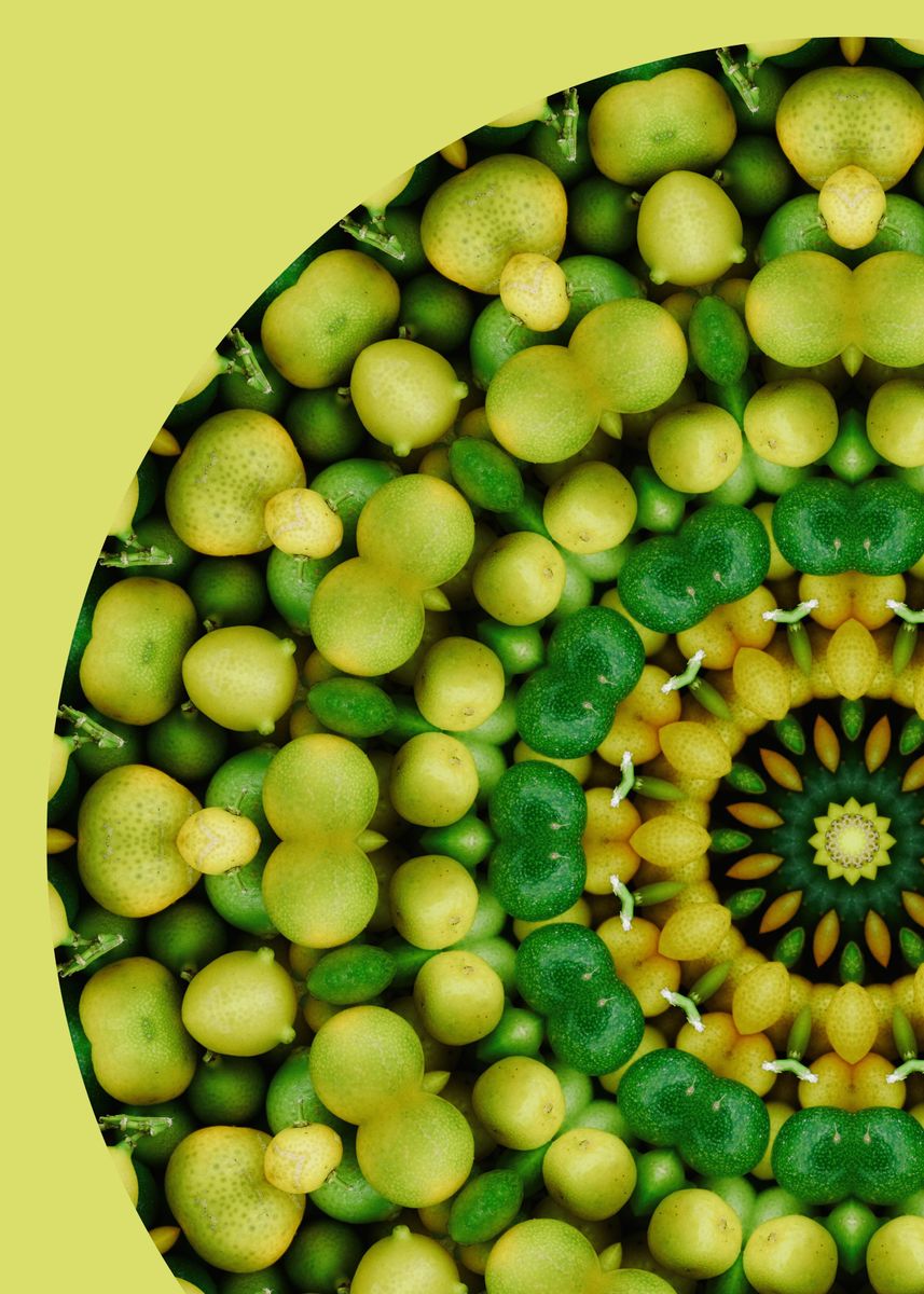 'Lemon Lime Mandala ' Poster by Teresita Gonzalez-Crespo | Displate