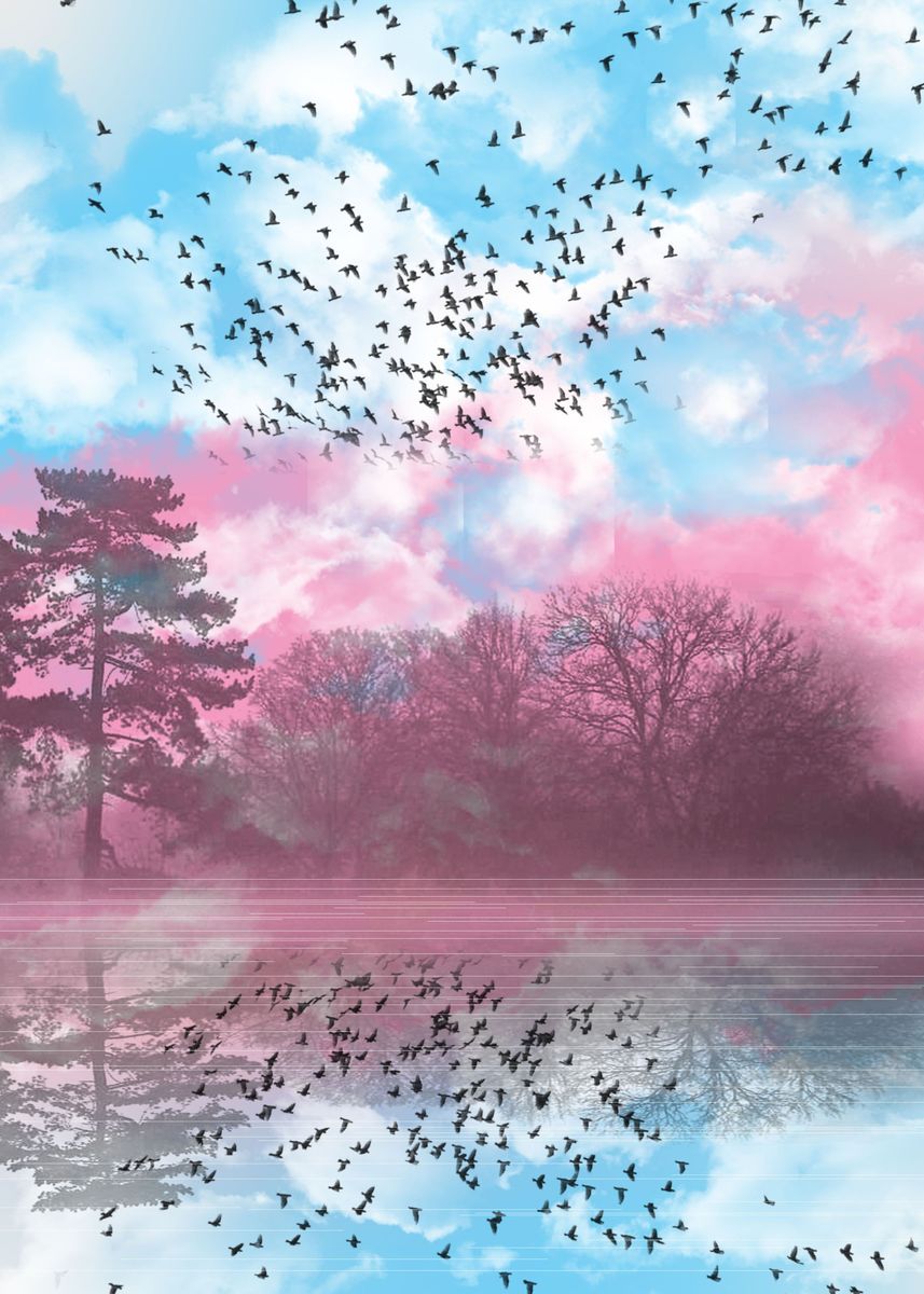 'reflection ' Poster, picture, metal print, paint by ASIA BEGUM SHUPTI ...