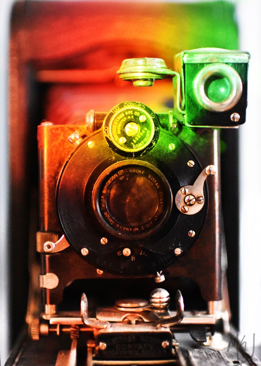 'Spectrum Vintage Camera' Poster, picture, metal print, paint by ...