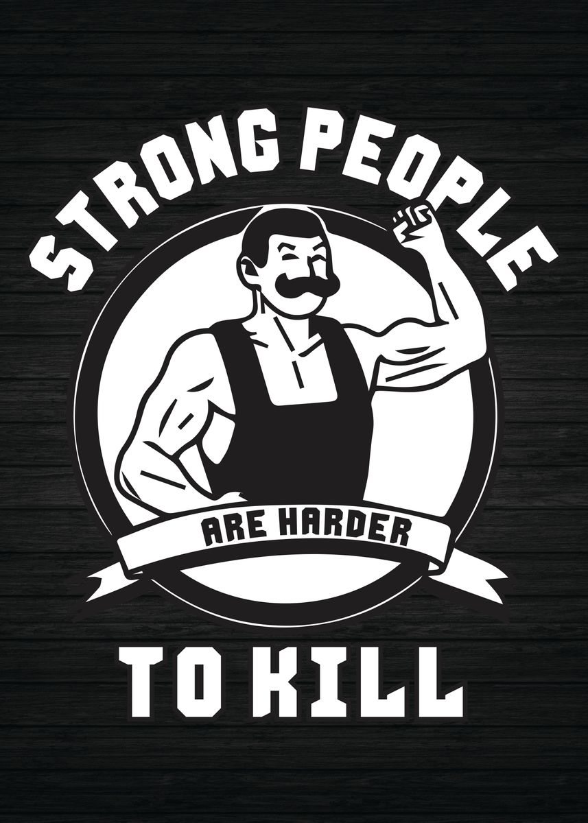 'Strong People' Poster by CHAN | Displate