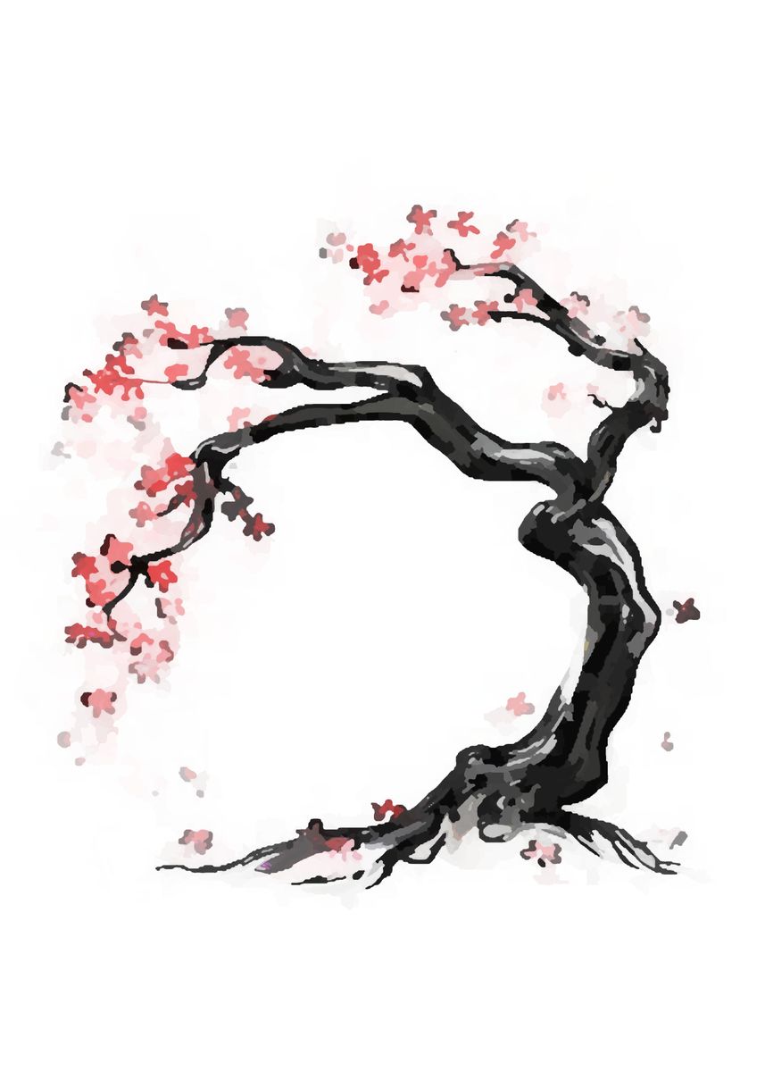 'Sakura tree' Poster by CultureCanvas | Displate
