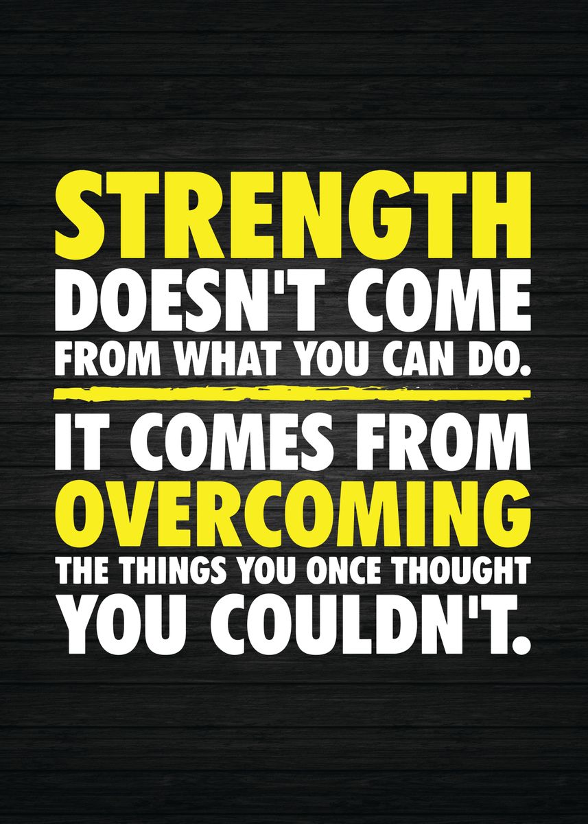 'Strength' Poster, picture, metal print, paint by CHAN | Displate