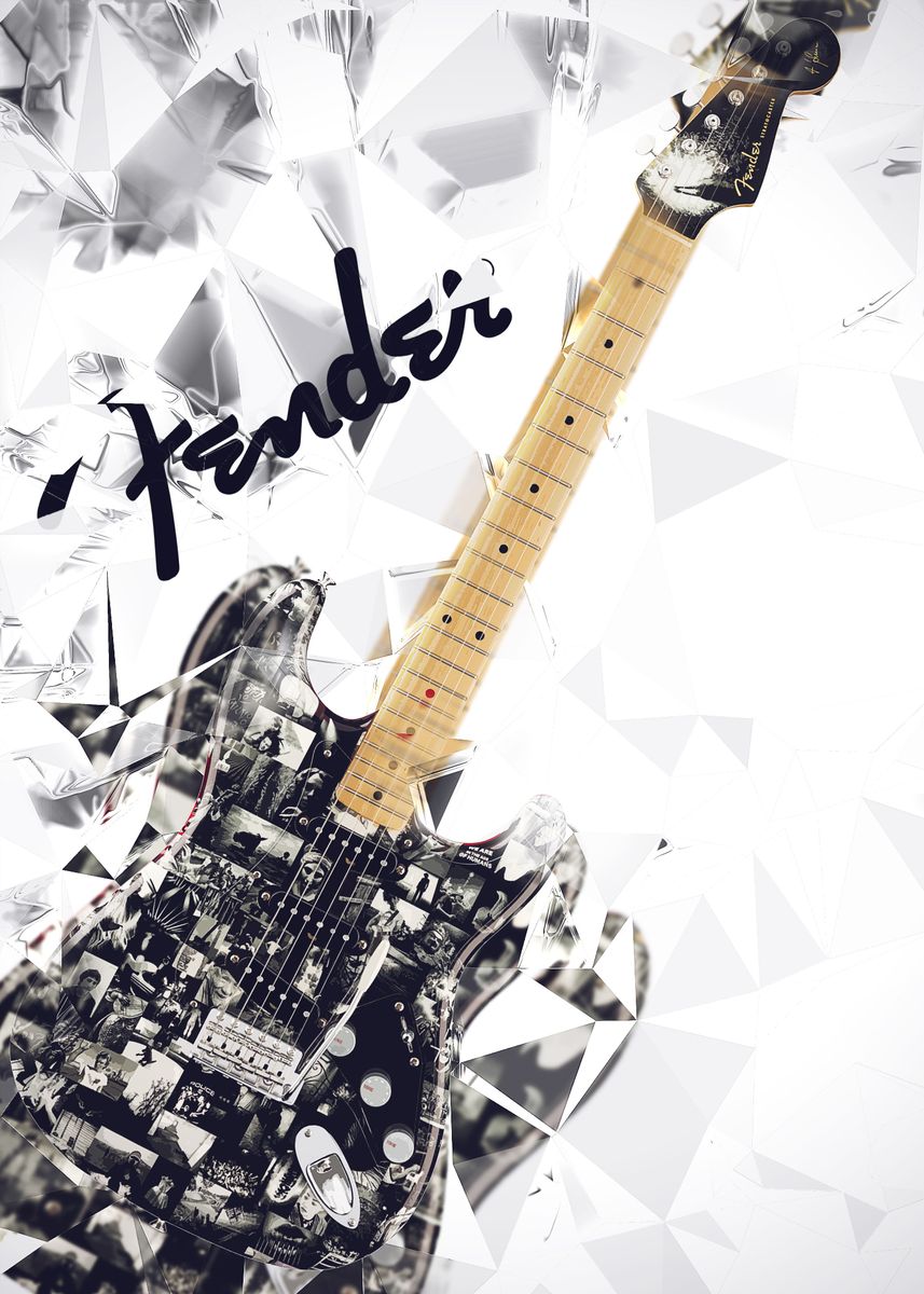 'fender guitar limited' Poster by Muhammad Anas | Displate