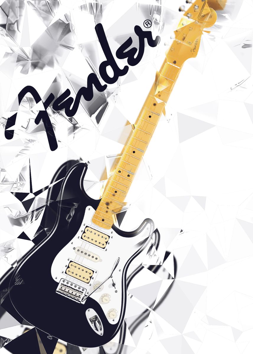'guitar fender 2' Poster, picture, metal print, paint by Muhammad Anas ...