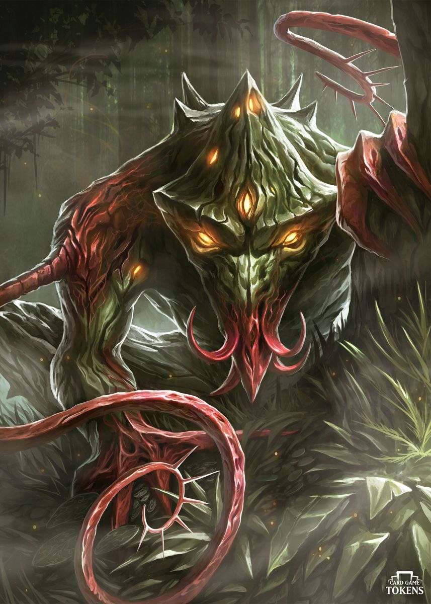 'Forest Elemental' Poster by CardGameTokens | Displate