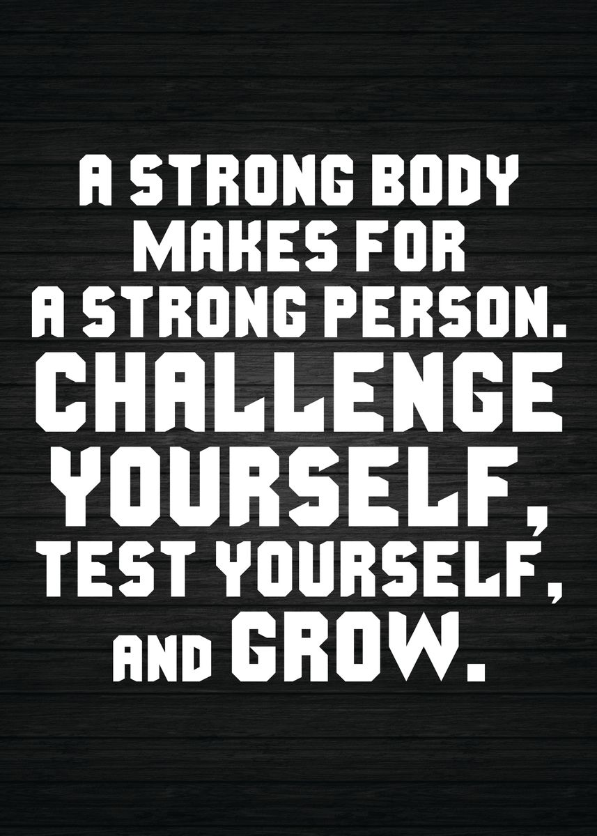 'Challenge Yourself' Poster, picture, metal print, paint by CHAN | Displate