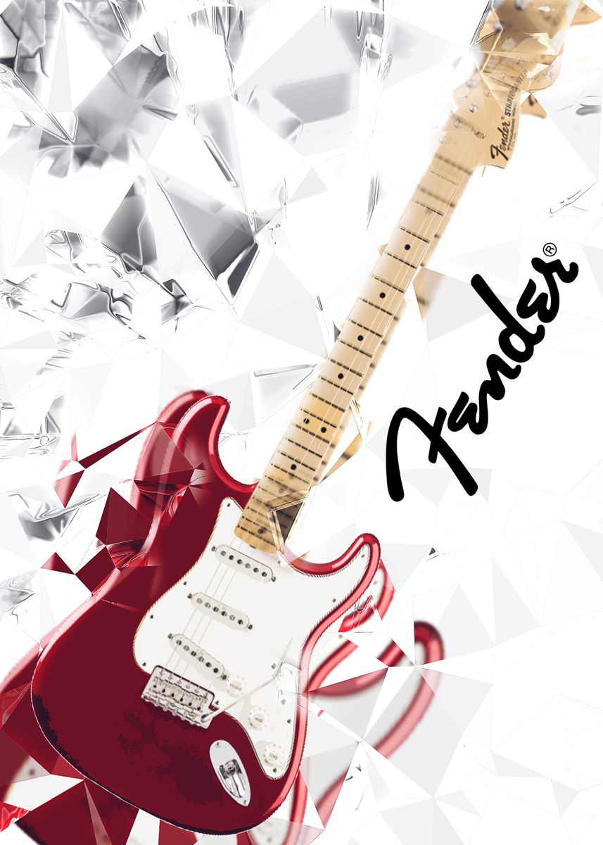 'guitar fender 3' Poster, picture, metal print, paint by Muhammad Anas ...