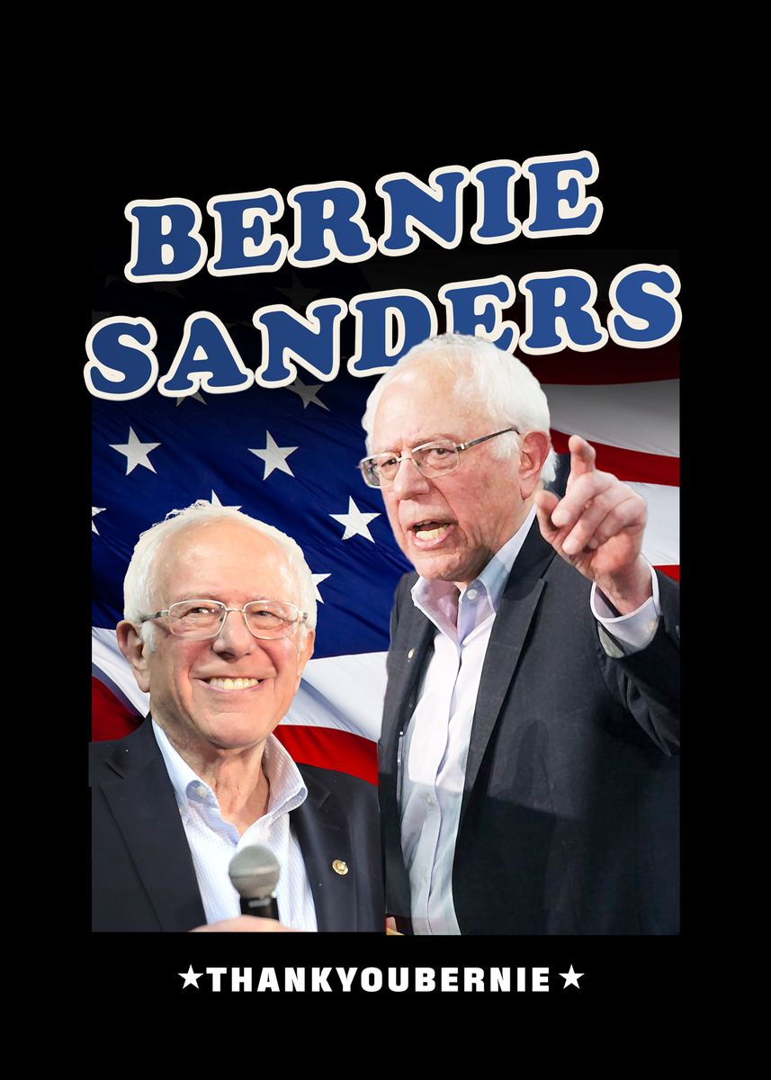 'Bernie Sanders' Poster, picture, metal print, paint by runvix | Displate