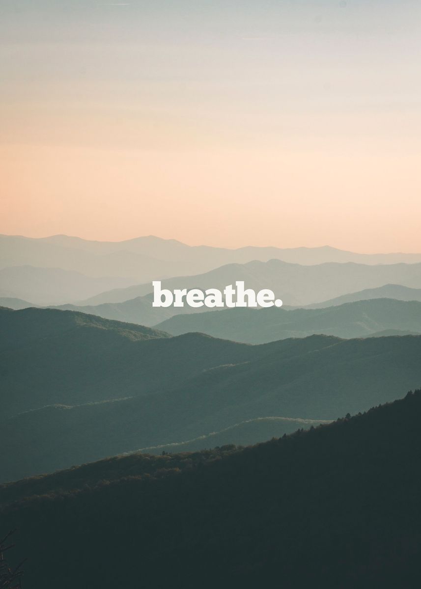 'Breathe' Poster, picture, metal print, paint by Nelva Andrea | Displate