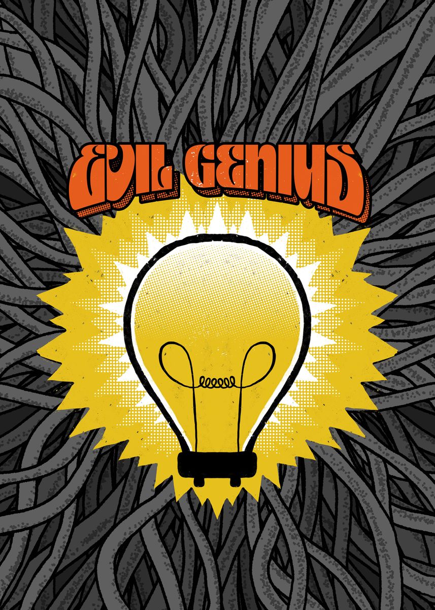 'Evil Genius' Poster by RJ Artworks | Displate