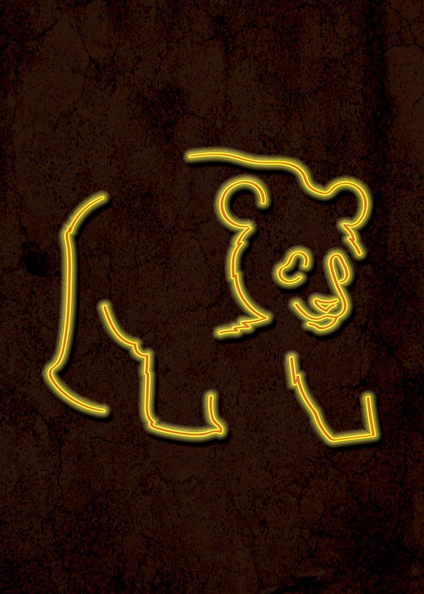 'Neon Animals' Poster by Alex Guenther | Displate