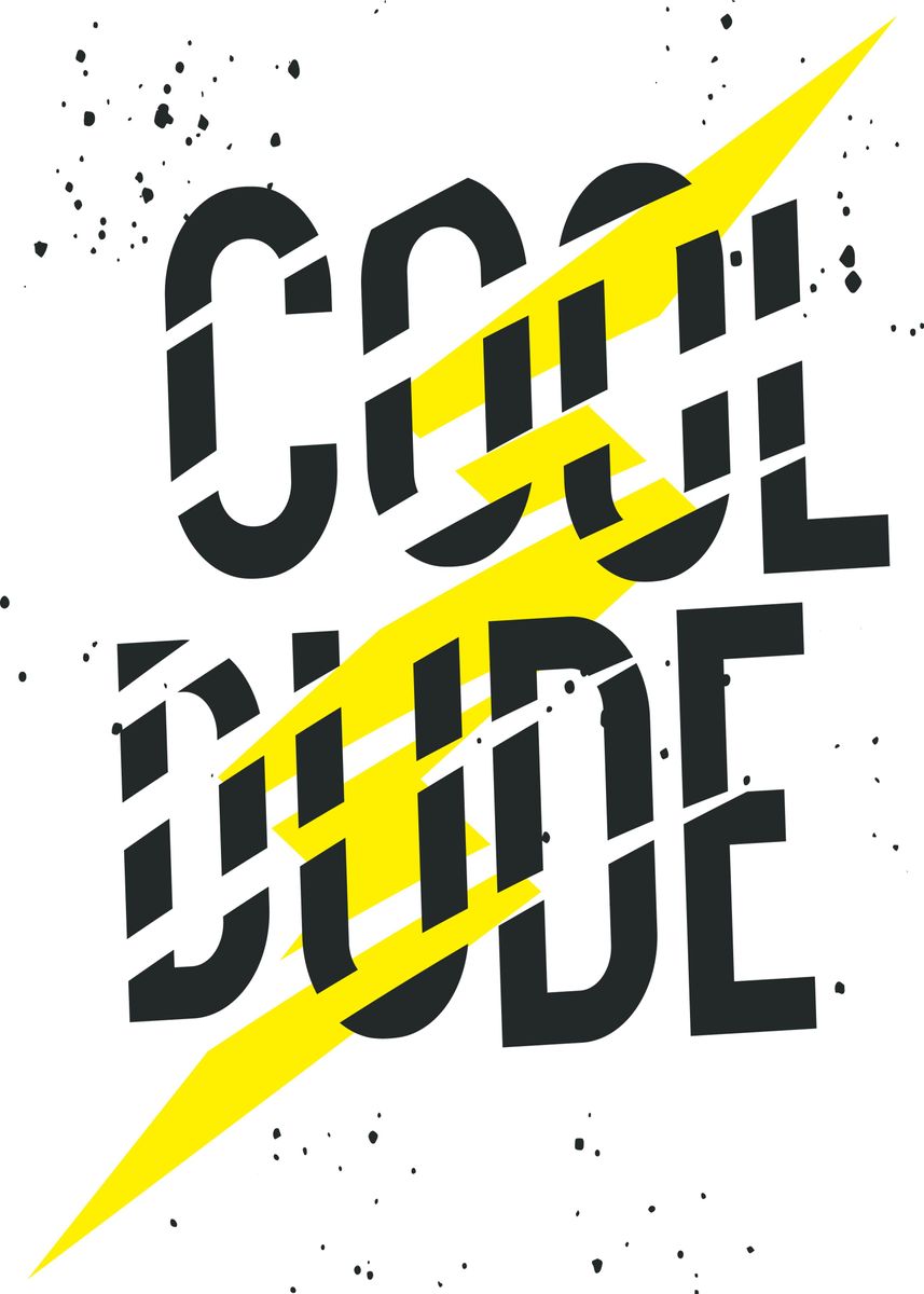 'Cool Dude' Poster, picture, metal print, paint by Create Purkarthofer ...