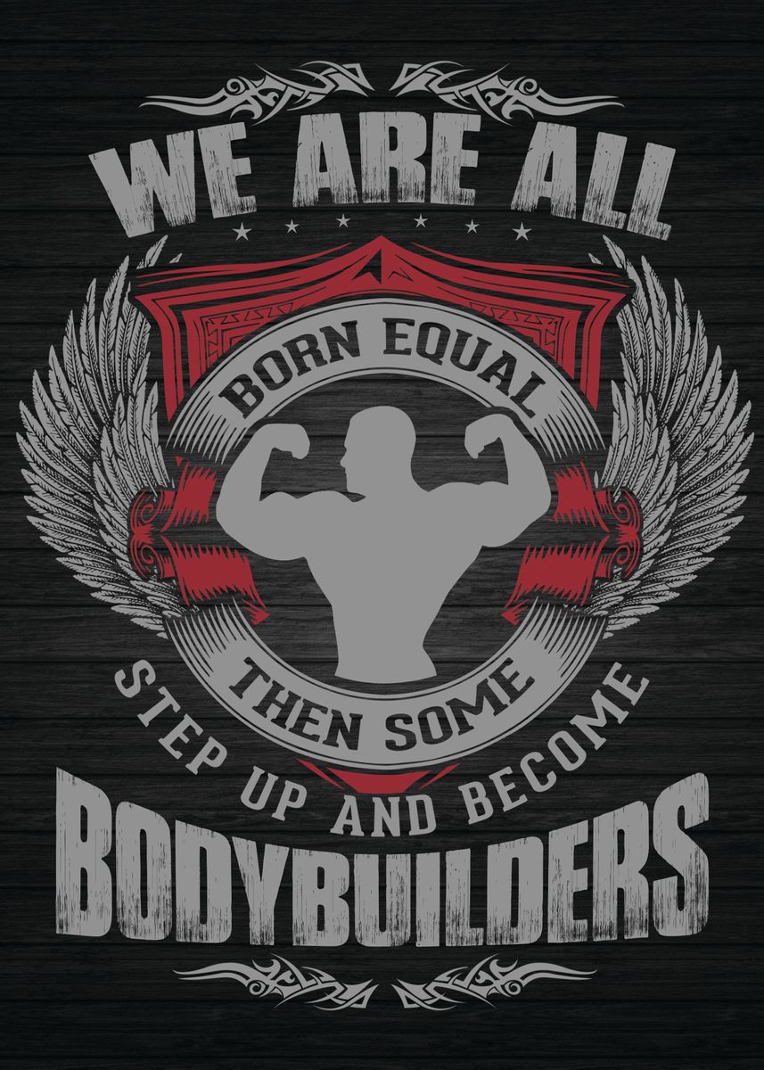 'Bodybuilding Motivation ' Poster, picture, metal print, paint by CHAN ...