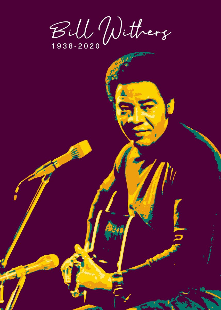 'Bill Withers Pop Art v2' Poster, picture, metal print, paint by ...