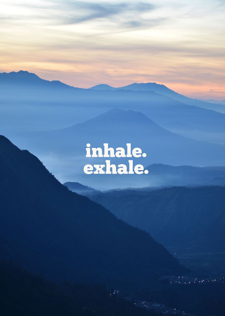 'Inhale exhale ' Poster, picture, metal print, paint by Nelva Andrea ...