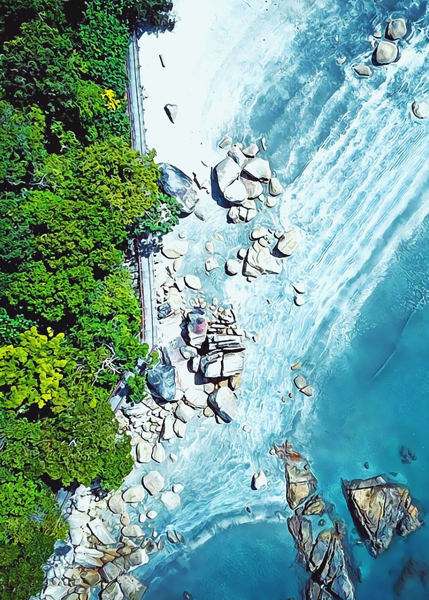 'Nature 74' Poster, picture, metal print, paint by chacha chella | Displate